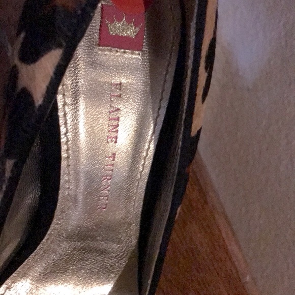 Elaine Turner | Shoes | Elaine Turner Leather Wleopard Print Shoes ...